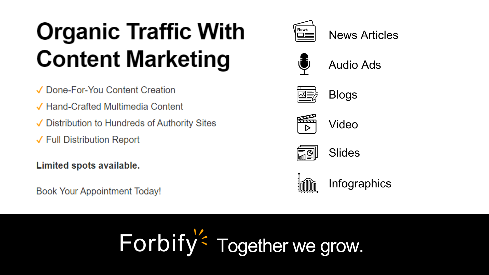 Custom Visibility Plan | Organic Traffic With Content Marketing Custom Visibility Plan | Organic Traffic With Content Marketing